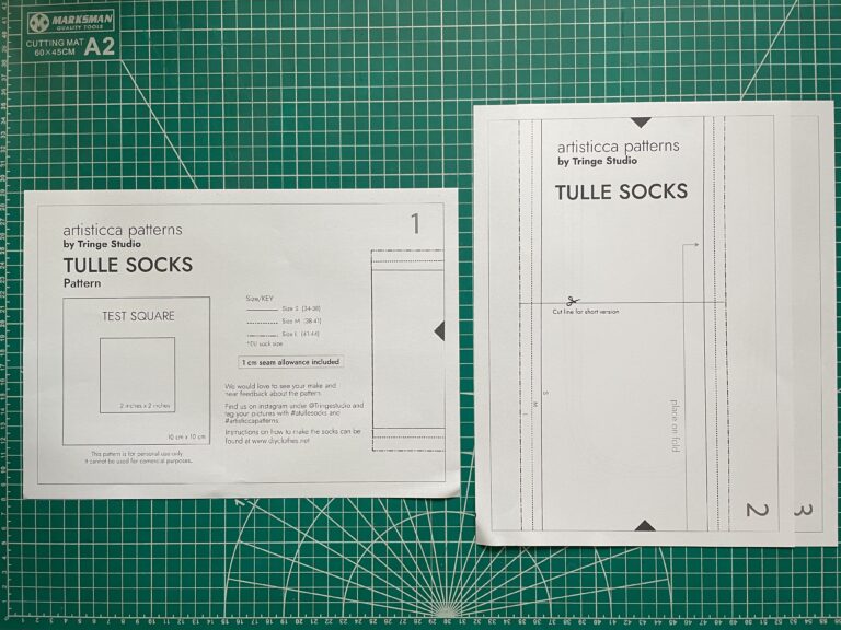 Tulle Socks – Free Pattern – DIY Clothes